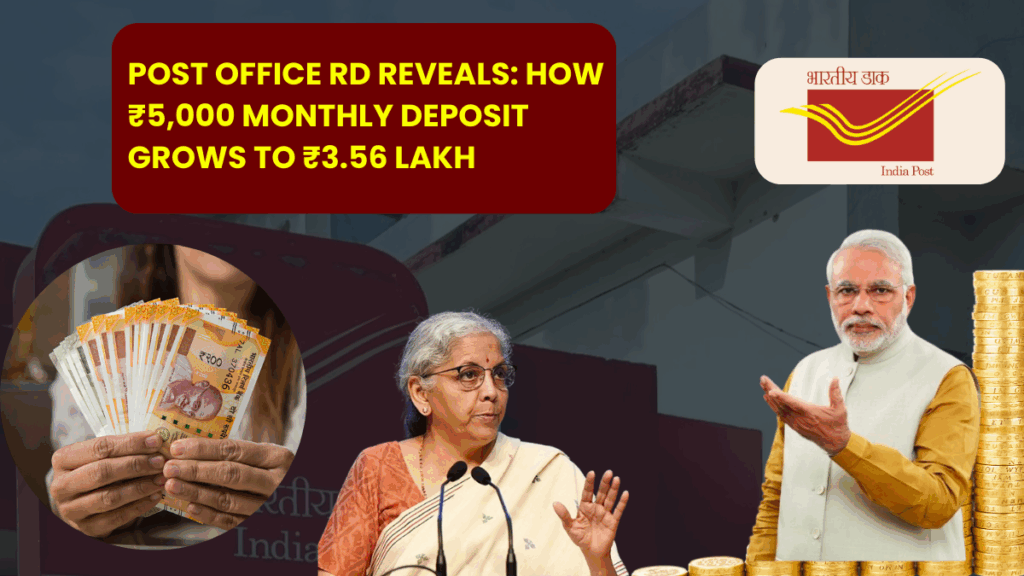 Post Office RD : How ₹5,000 Monthly Deposit to ₹3.56 Lakh